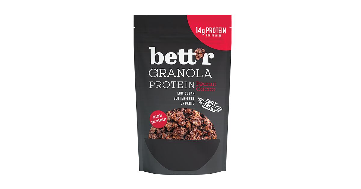 Bett´r Granola Protein arašidy & kakao | SVĚT PLODŮ - SVĚT PLODŮ